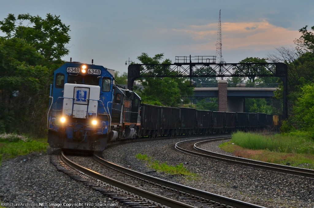 WE 6348 is now on the CSX westbound main.